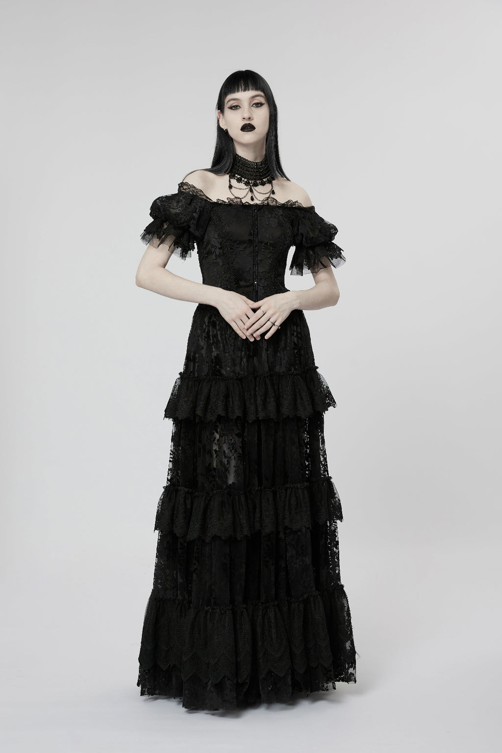 Punk Rave WQ-613 in Black - Romantic Gothic Victorian Ball Gown Dress ...