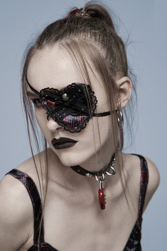 Punk Rave Ws-489 Gothic Punk Eye Patch Black Queen of Sogo Eye-Patch ...