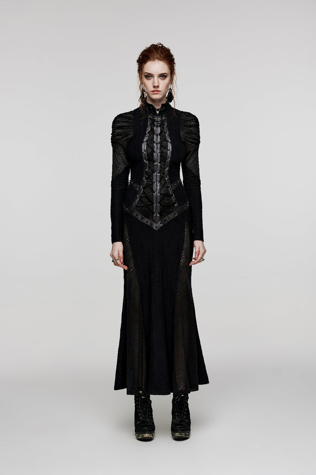 Gothic Victorian Long Evening Dress - Vampire Witch | Punk Rave WQ-653 ...